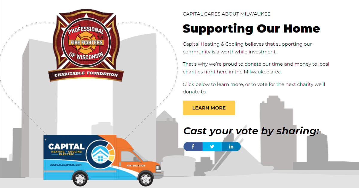 Past Charities Supported - Capital Heating, Cooling, and Electric